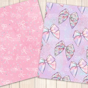 Girly Christmas Digital Papers - 12 Pink Winter Seamless Patterns ...