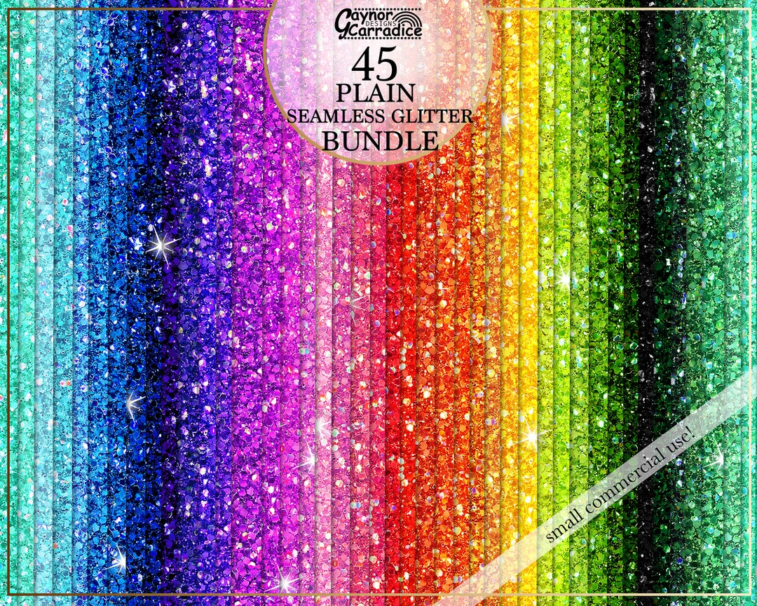 Plain Glitter Backgrounds Bundle, 45 Glitter Seamless Pattern ...