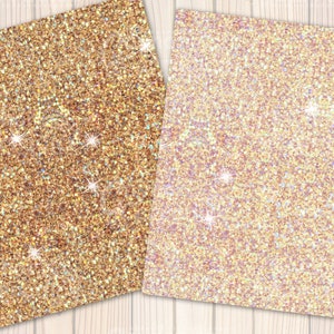 Unicorn Glitter Digital Papers Pastel Glitter Seamless Patterns Glam ...