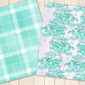 Easter Digital Papers - 12 Watercolor Bunny Seamless Patterns, Abstract ...