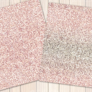 Pastel Glitter Digital Papers - Spring Ombre Glitter Seamless Patterns ...