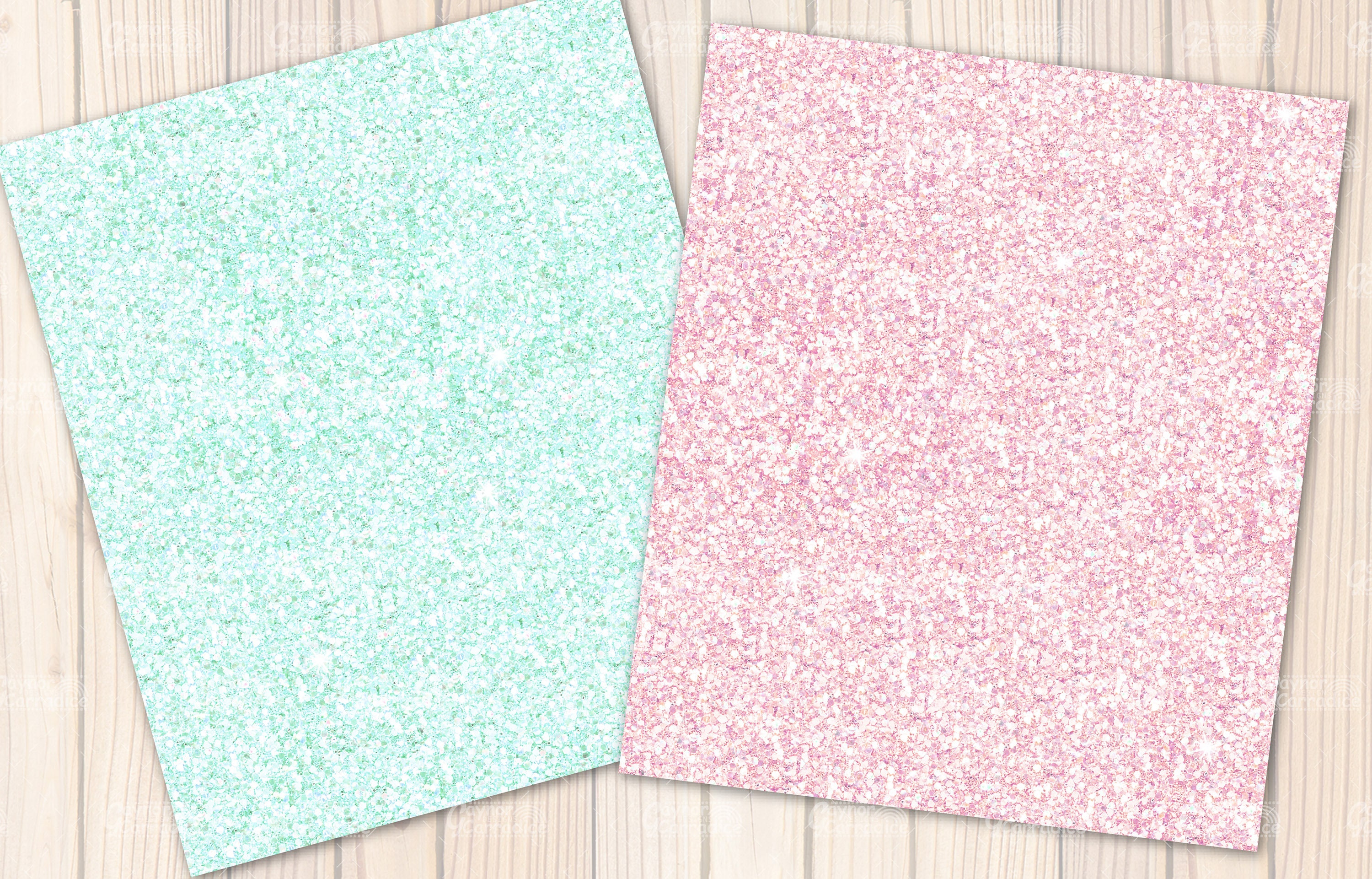 Pastel Glitter Digital Papers Pink Silver Lilac Mint - Etsy UK