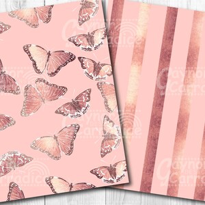 Rose Gold Digital Papers Pack Blush Floral Wedding Seamless Patterns ...