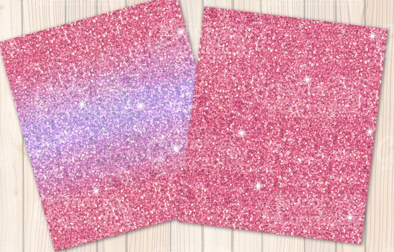 Spring Glitter Digital Papers Pastel Ombre Glitter Seamless | Etsy