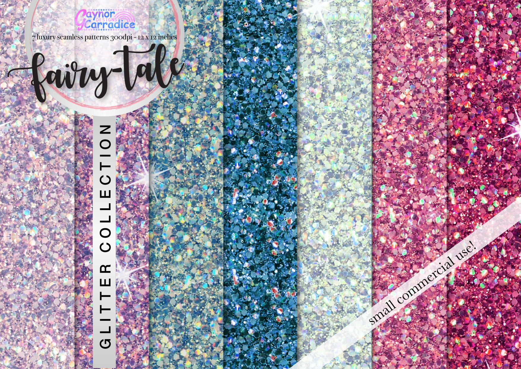 Glitter Seamless Patterns Glitter Digital Papers Sequin Backgrounds ...