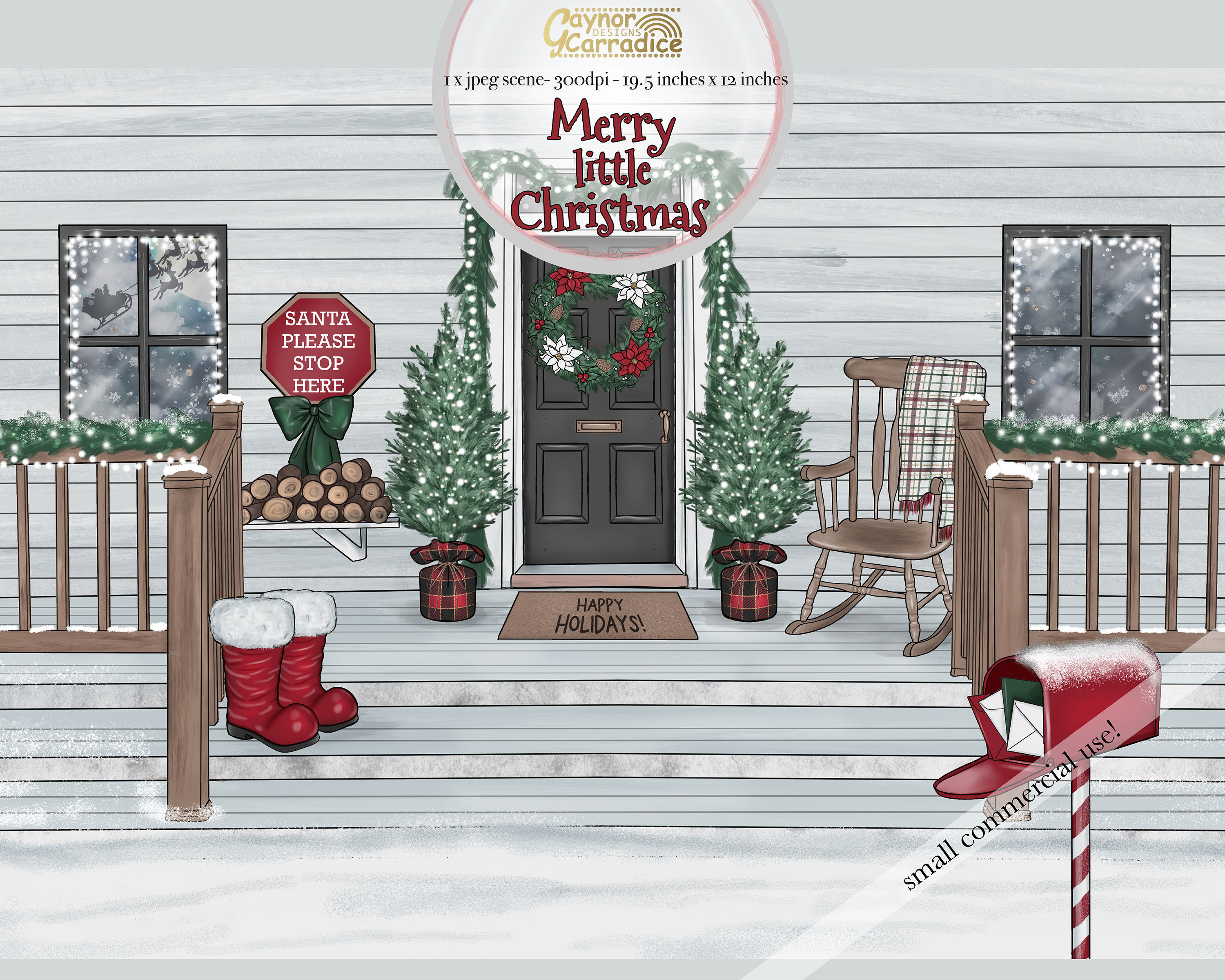 Christmas Scenes Backgrounds