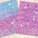 Mermaid Glitter Digital Papers, Ombre Glitter Seamless Patterns Summer ...