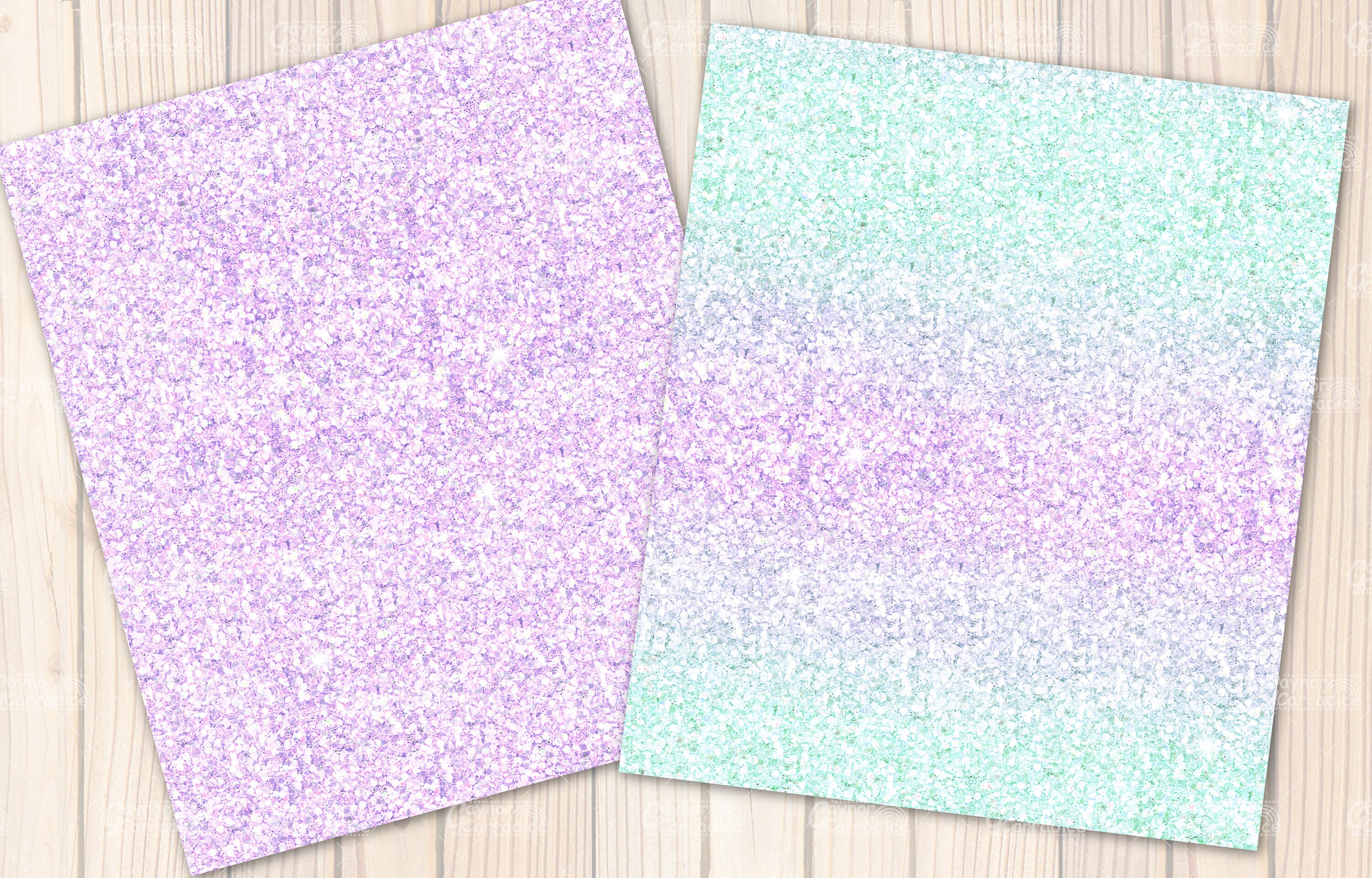 Pastel glitter digital papers pink silver lilac mint | Etsy