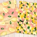 Watercolor Lemon Digital Papers 12 Summer Seamless Patterns - Etsy