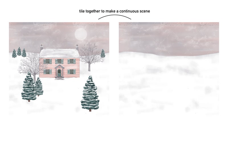 Winter Clipart - 24 Piece Christmas Clip Art - Watercolor Snow Graphics ...