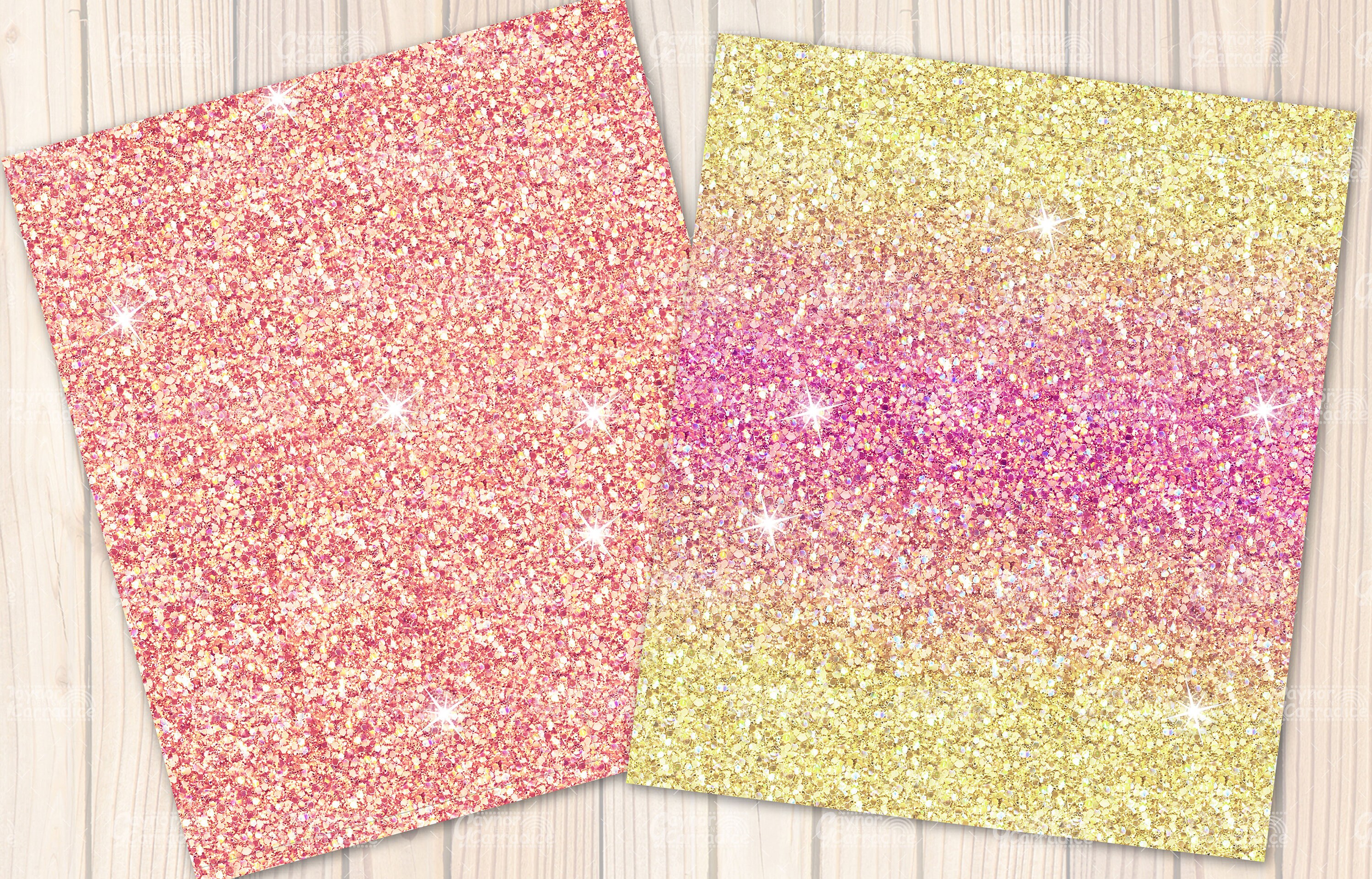 Easter Glitter Digital Papers - Pastel Ombre Glitter Seamless Patterns ...