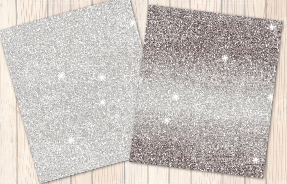 Winter glitter digital papers Ombre glitter seamless | Etsy