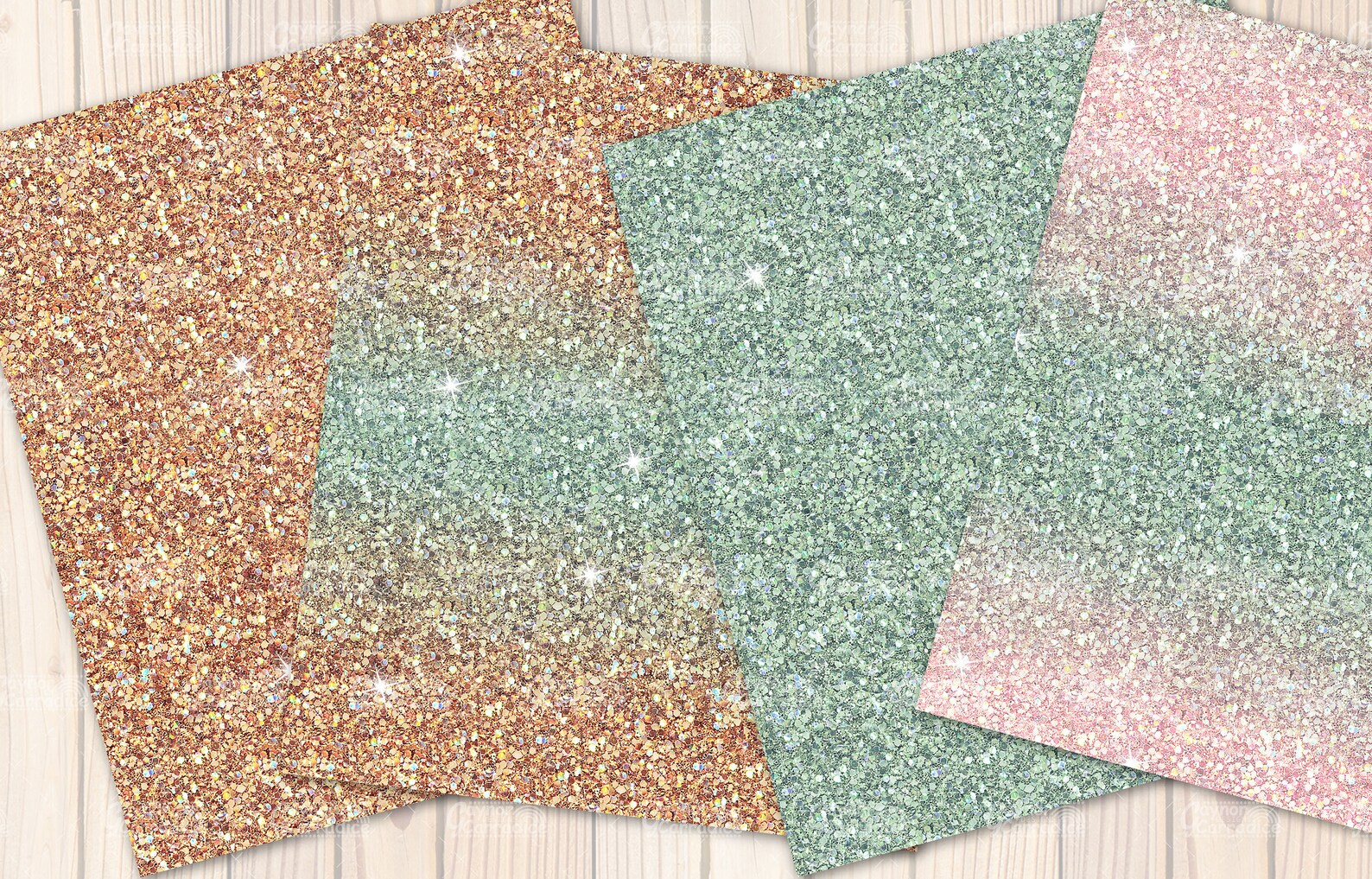 Summer glitter digital papers 22 glitter seamless patterns | Etsy