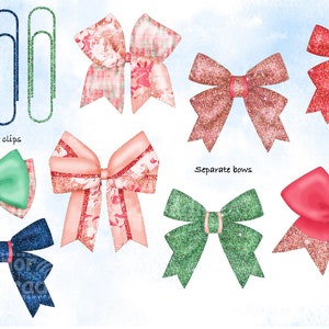 Planner Bow Clipart - Bows Clip Art Watercolor Rose Gold Ribbon ...