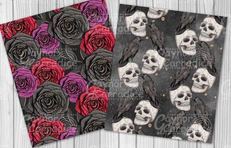 Watercolor Halloween Digital Papers Halloween Seamless | Etsy