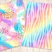 Happy Place - Rainbow Digital Papers - 12 Watercolor Summer Seamless ...