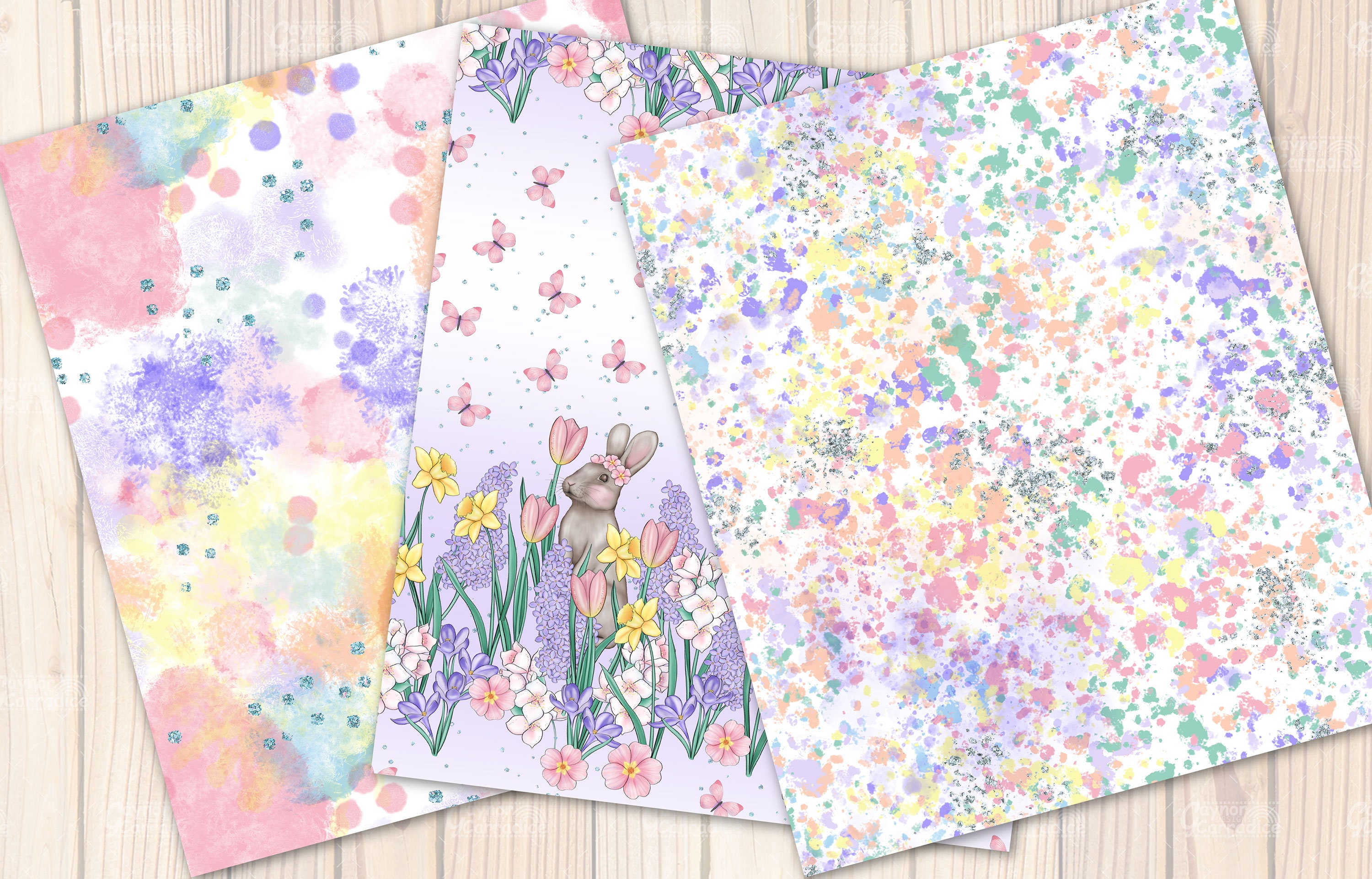 Spring Fresh Digital Papers 16 Watercolor Easter Seamless - Etsy UK