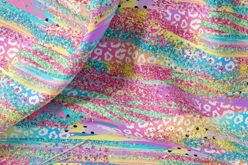 Brush Strokes Digital Paper - 1 X Rainbow Seamless Pattern, Bright ...