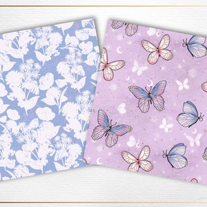 Wildflower Digital Papers - 16 Watercolor Spring Seamless Patterns ...