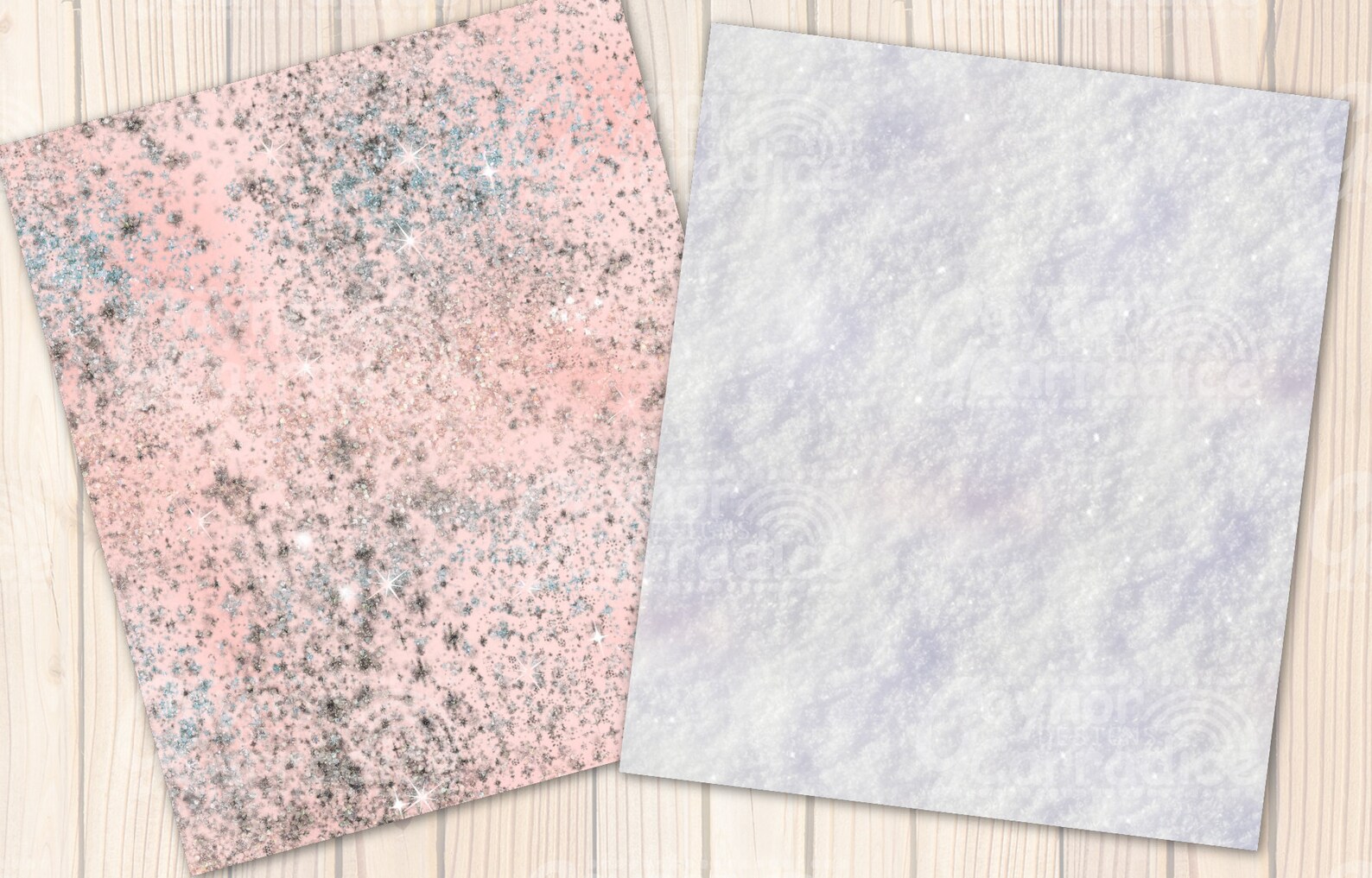 Winter Backgrounds 10 Pastel Christmas Digital Papers in 12 - Etsy
