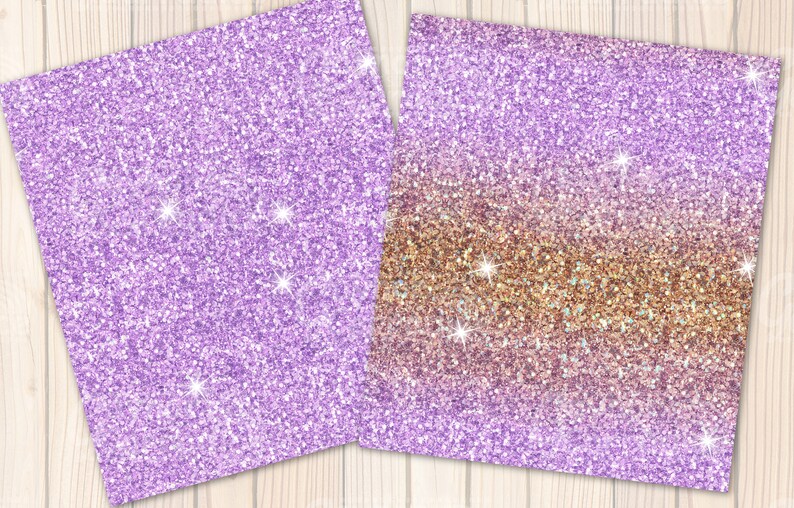 Valentines Glitter Digital Papers - Spring Ombre and Hearts Glitter ...