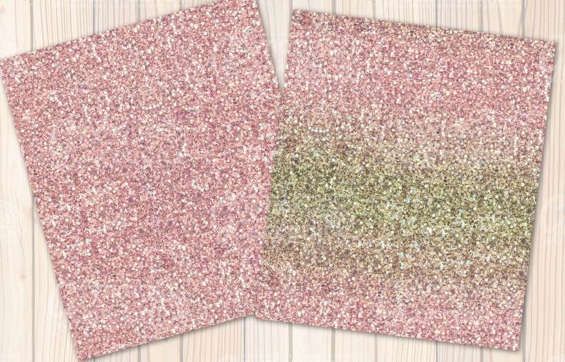 Pastel Glitter Digital Papers Spring Ombre Glitter Seamless | Etsy