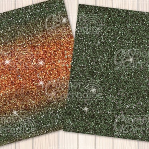 Fall Glitter Digital Papers, Autumn Glitter Seamless Patters ...