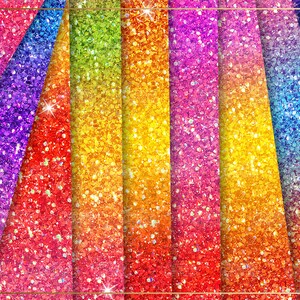 Ombre Glitter Backgrounds Bundle, 45 Glitter Seamless Pattern ...