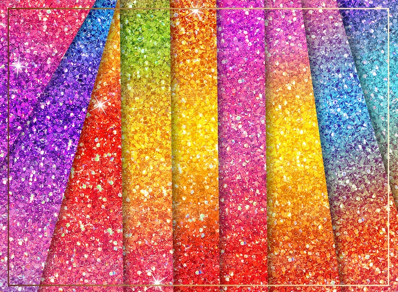Ombre Glitter Backgrounds Bundle, 45 Glitter Seamless Pattern ...