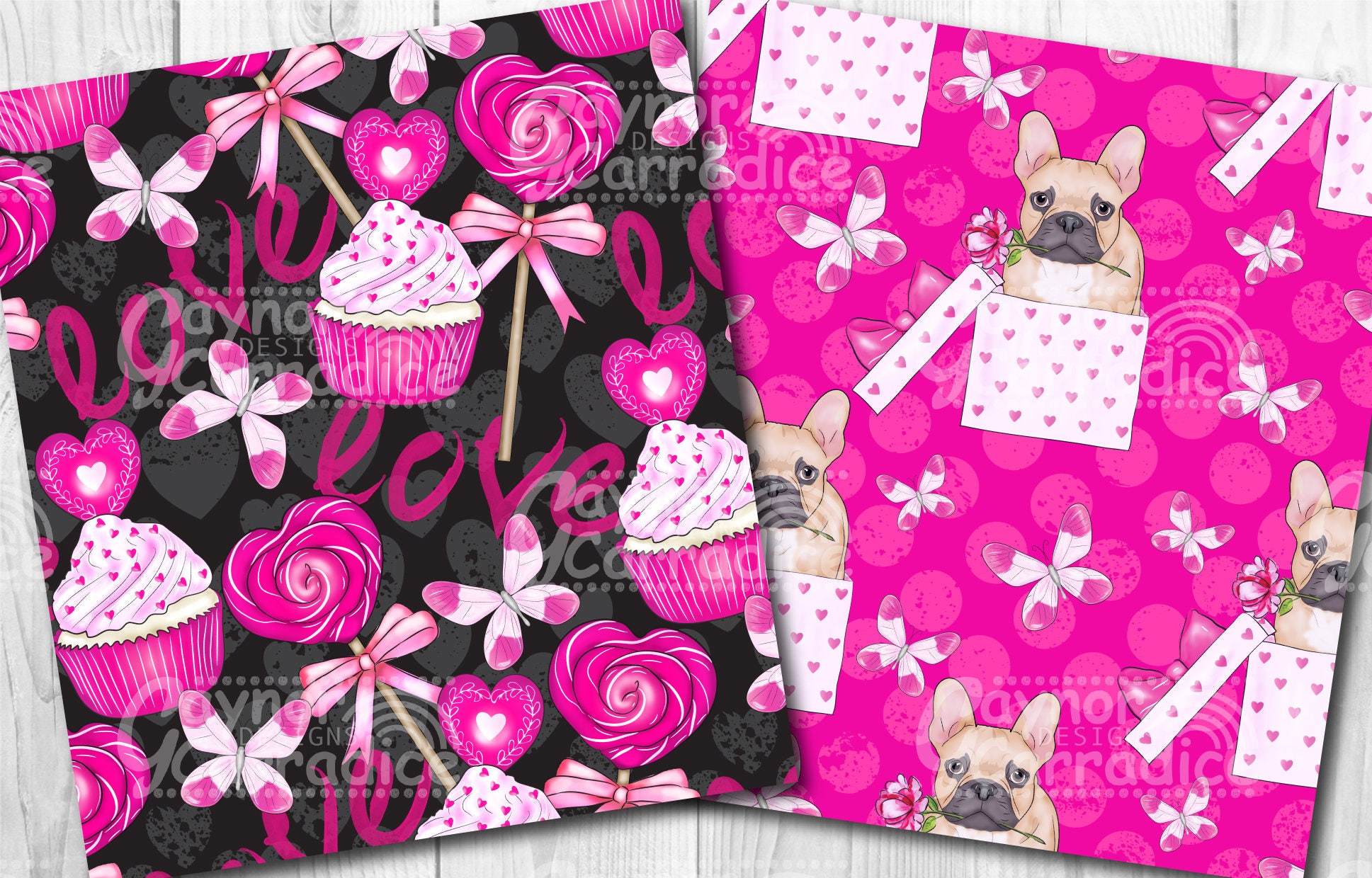 Roses Paper Digital Romantic Digital Paper Seamless Paper | Etsy UK