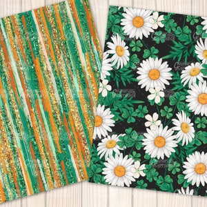 St Patricks Day Digital Papers - 12 Watercolor Saint Paddys Seamless ...