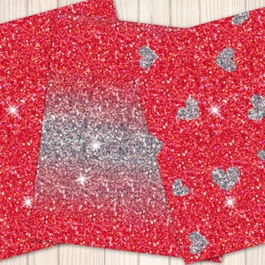 Valentines Day Glitter Digital Papers - Pink, Red, Mint, Chocolate ...