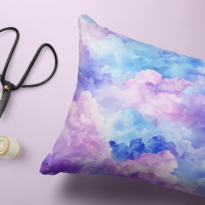 Pastel Sky Digital Papers - 4 Rainbow Clouds Seamless Patterns ...