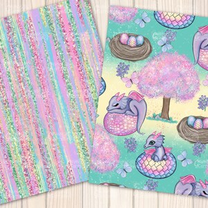 Cute Easter Digital Papers - 12 Watercolor Spring Seamless Patterns ...