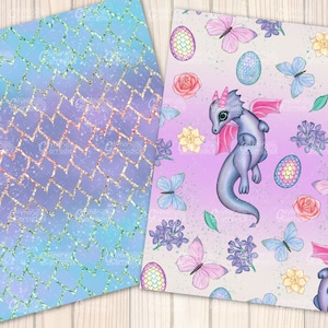 Cute Easter Digital Papers - 12 Watercolor Spring Seamless Patterns ...