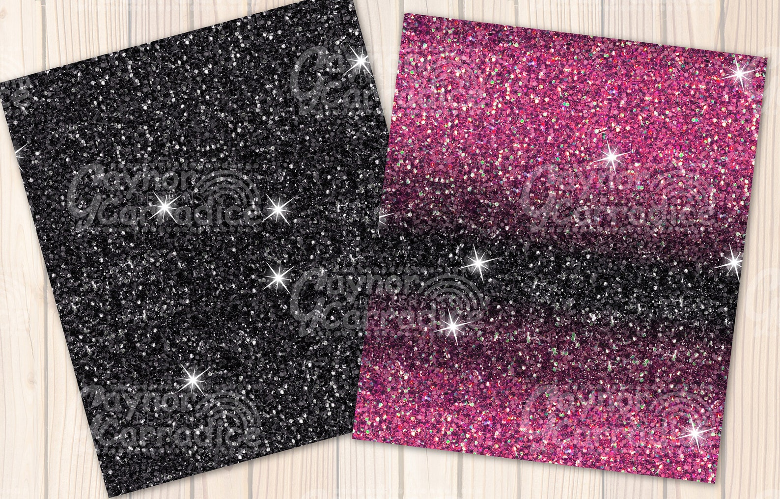 Halloween Glitter Digital Papers Glitter Seamless Patters | Etsy