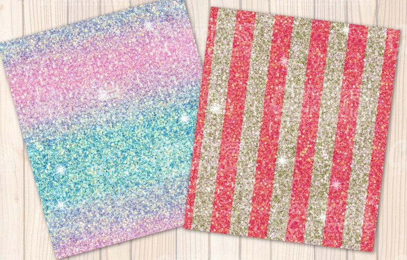 Glitter digital papers glitter seamless patterns in ombre | Etsy