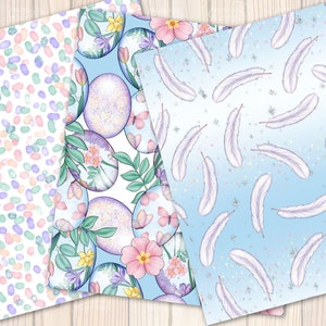 Spring Fresh Digital Papers, 16 Watercolor Easter Seamless Patterns ...