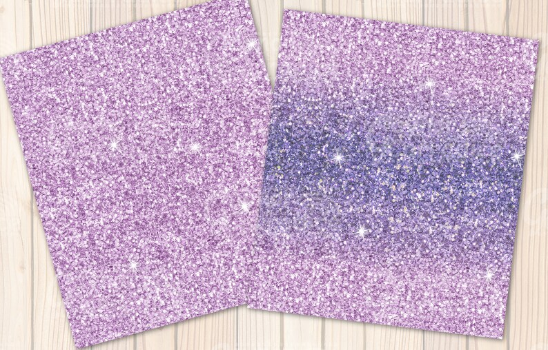 Purple Glitter Digital Papers Lilac Ombre Glitter Seamless - Etsy