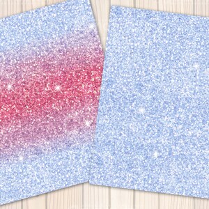 Spring Glitter Digital Papers - Pastel Ombre Glitter Seamless Patterns ...