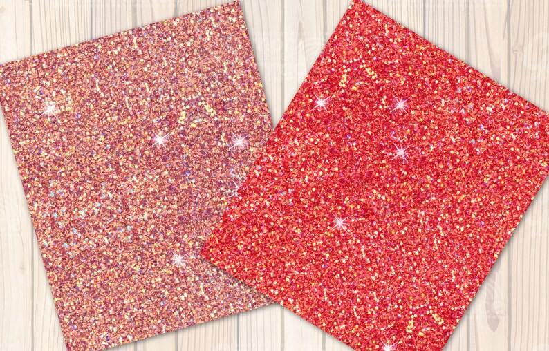 Blogger Glitter Digital Papers Rose Gold Glitter Seamless Patterns Glam ...