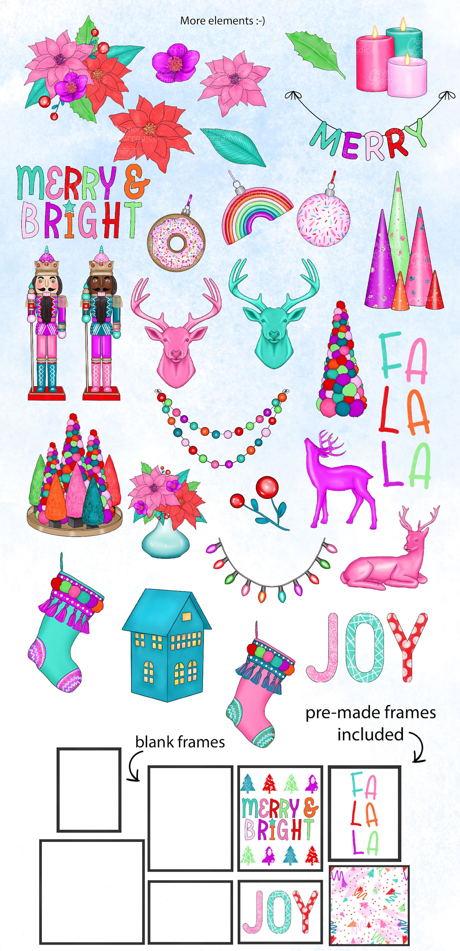 Christmas Cheer Clipart 66 Piece Christmas Planner Clip Art - Etsy UK