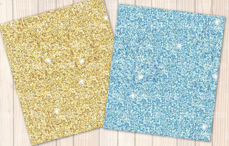 Rainbow Glitter Digital Papers Pastel Ombre Glitter Seamless - Etsy