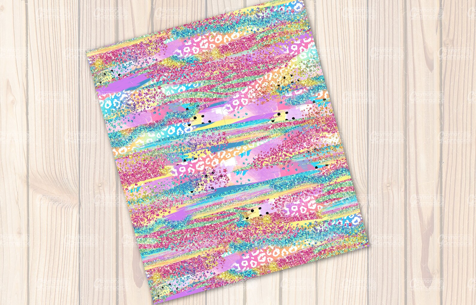 Brush Strokes Digital Paper 1 X Rainbow Seamless Pattern | Etsy