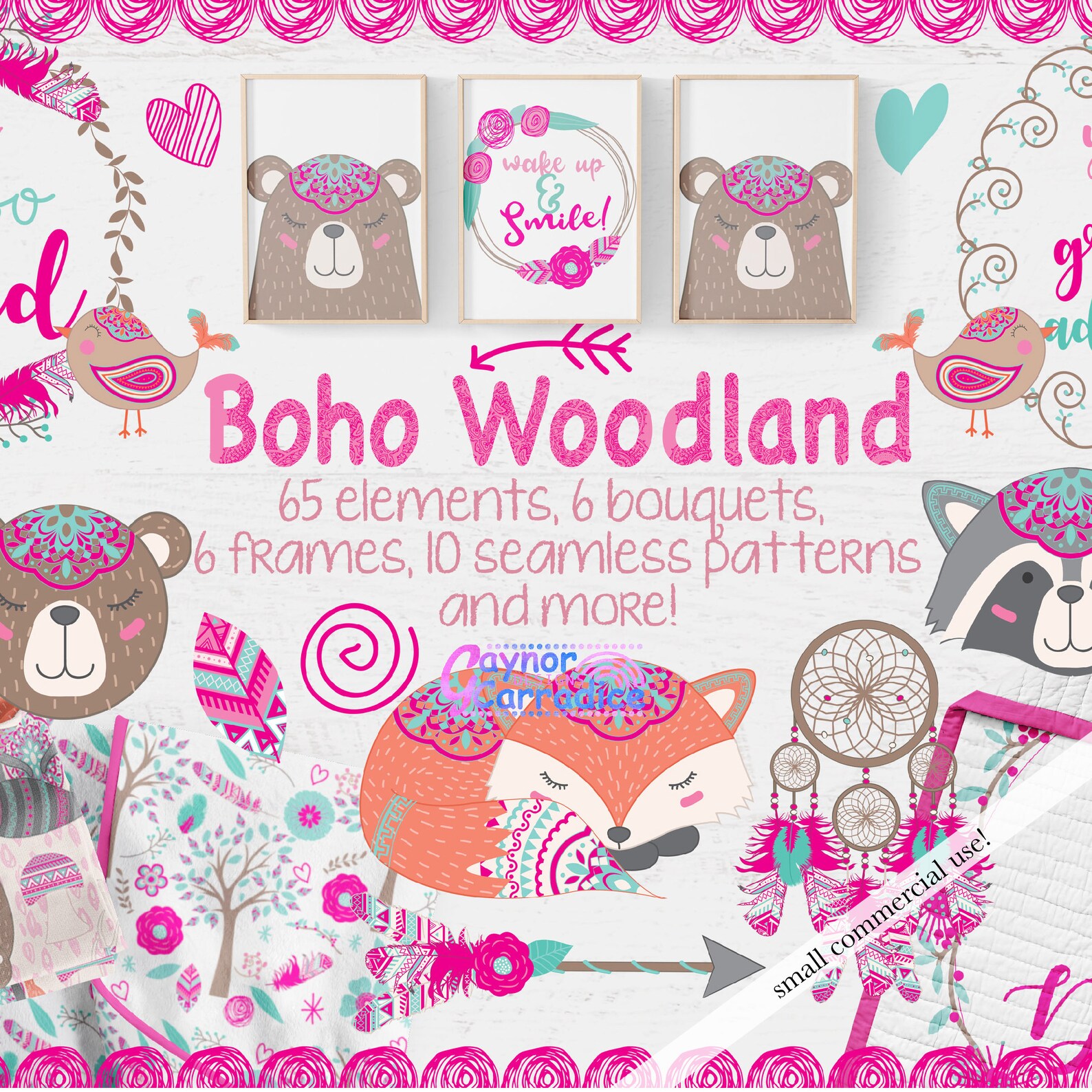 Woodland Clipart Woodland Friends Clipart Forest Animals | Etsy