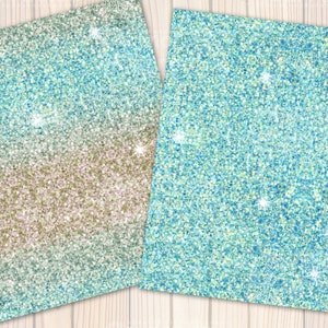 Glitter Digital Papers, Glitter Seamless Patterns in Ombre, Stripe and ...