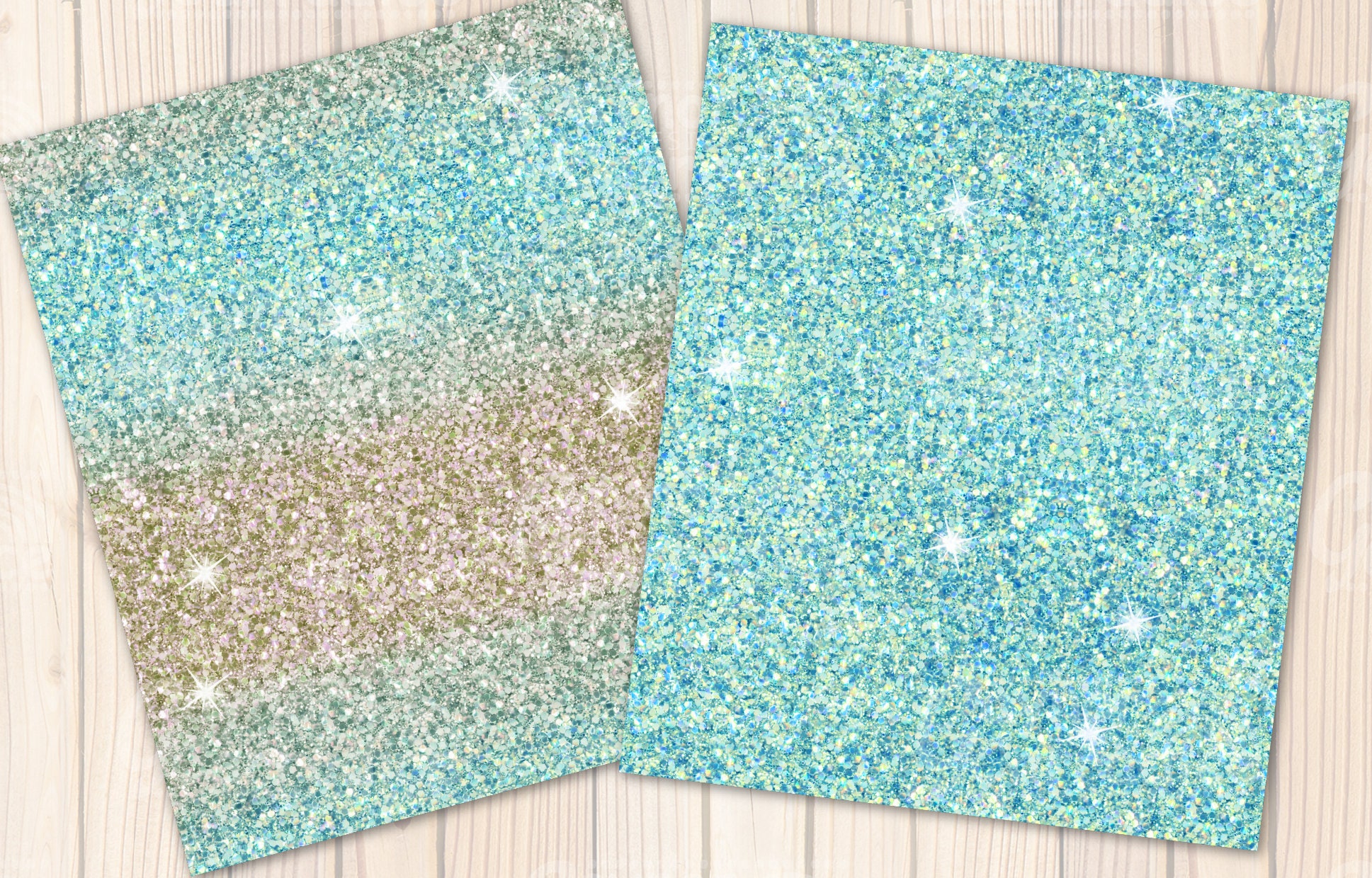 Glitter Digital Papers, Glitter Seamless Patterns in Ombre, Stripe and ...
