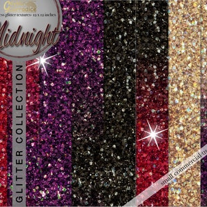 Halloween Glitter Seamless Patterns, Glitter Digital Papers, Hallows ...