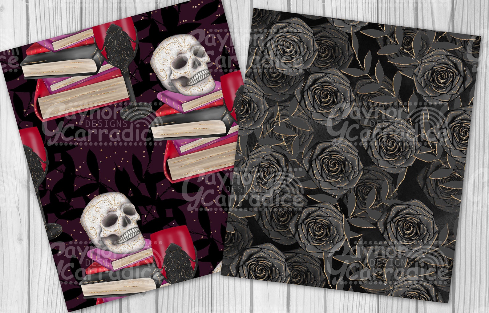 Watercolor Halloween Digital Papers Halloween Seamless | Etsy