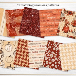 Autumn Farmhouse Clipart Bundle - Fall Digital Paper / Fall Clipart ...